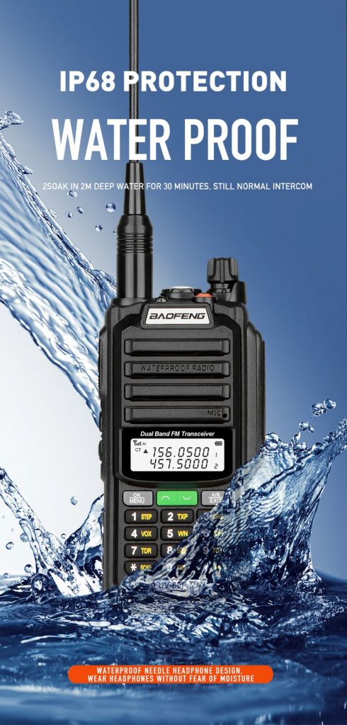 Baofeng UV-68 Pro MAX Waterproof IP68 Walkie Talkie High Power Two Way ...