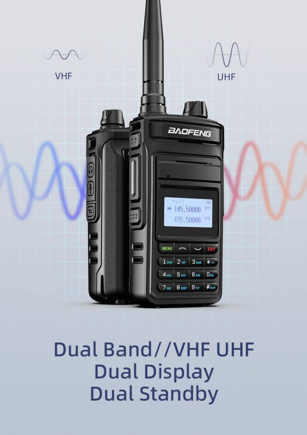 Baofeng UV-999 ProMax 10W Long Range Walkie Talkie Dual Band Two Way ...